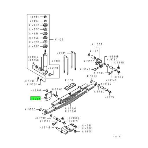 MC090282 Mitsubishi FUSO | Rear Suspension Spring Bump Stopper | Source ...