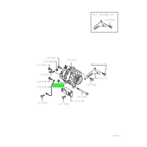 MF434106 Mitsubishi FUSO | Alternator Nut | Source One Parts Center