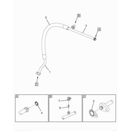 4132569C92 Navistar International | Air Conditioning Hose Evaporator to ...