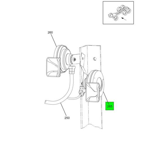 3523179C92 Navistar International | Electric Horn with Brackets Low ...