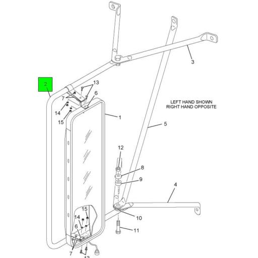 1693304C1 Navistar International | Rear View Mirror Arm | Source One ...