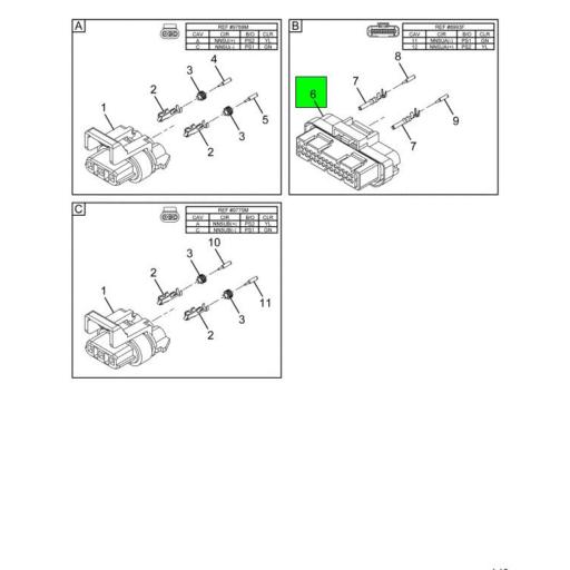 3823761C1 Navistar International | 26-Way Sealed Body Connector ...