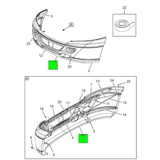 3720615C5 Navistar International | Front Center Bumper Fascia Painted ...