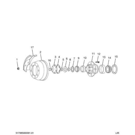 1649492C2 Navistar International | Wheel Hub Stud Nut Right-Hand Thread ...