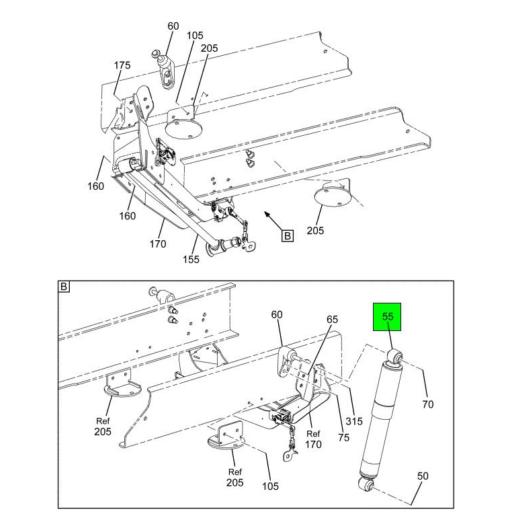 3814567C2 Navistar International | Front Air Shock Absorber | Source ...