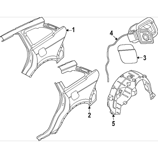 R2TZ58278A93A Ford | Panel Body Side - Left Outer | Source One Parts Center