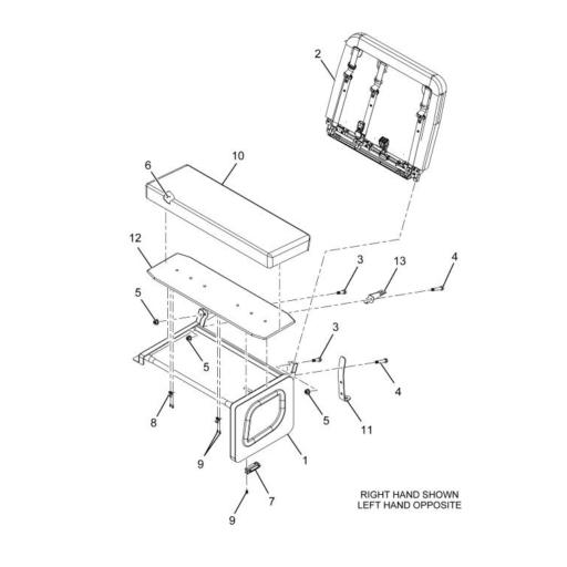 2237750C93 IC Bus | Right-Hand Bus Body Seat Assembly 36 BTI 3-Point ...