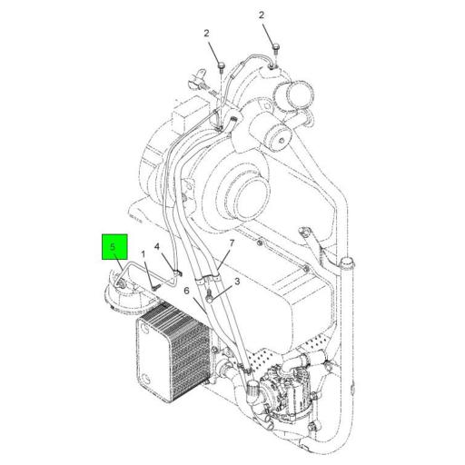 1885590C92 Navistar International | Turbocharger Oil Supply Tube ...