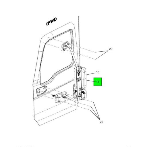 4091256C91 Navistar International | Rear View Mirror Right-Hand Black ...
