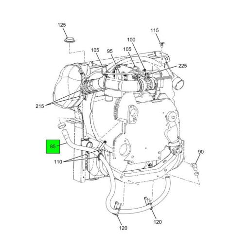 3572231C91 Navistar International | Water Surge Tank Hose | Source One ...