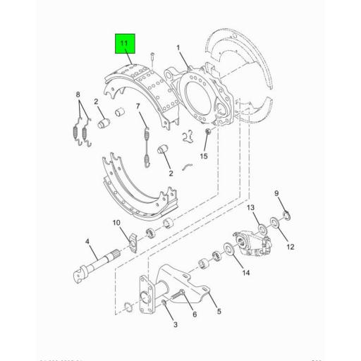 2523801C91 Navistar International | Brake Shoe with Lining | Source One ...