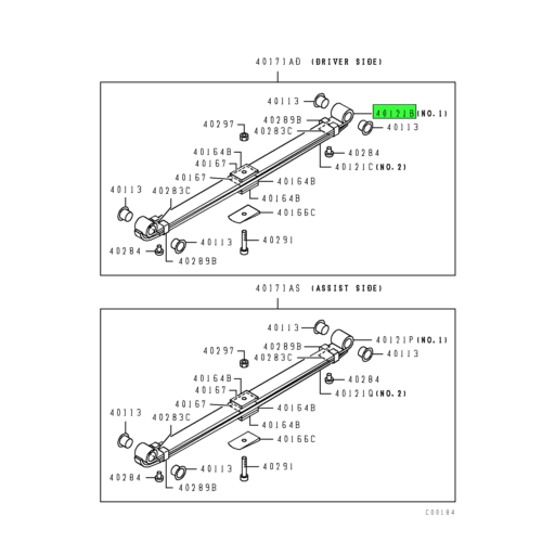 ML237460 Mitsubishi FUSO | Front Suspension Spring Leaf | Source One ...