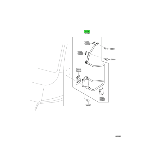 MK580536 Mitsubishi FUSO | Left Hand Rear View Mirror Stay | Source One ...