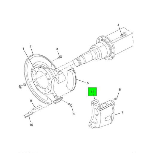 2504457C91 Navistar International | Brake Caliper Key and Shim Kit ...