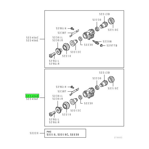 MB060581 Mitsubishi FUSO | Rear Brake Cylinder Assembly | Source One ...