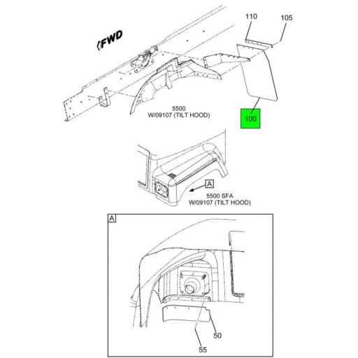 3670621C1 Navistar International | Mud Flap Guard Left-Hand | Source ...