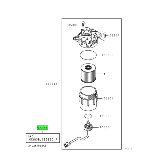 ME222135 Mitsubishi FUSO | Fuel Filter Element Kit | Source One Parts ...