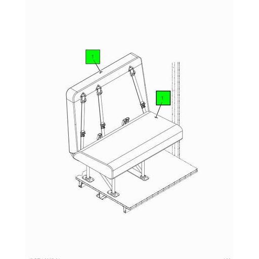 2524428C1 Navistar International | Upholstery QS11-45 Left-Hand Back ...