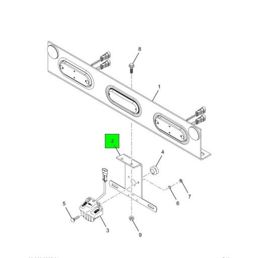 4121126C1 Navistar International | License Plate Support Assembly ...