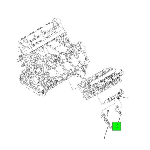 1855644C3 Navistar International | Tube Assembly Fuel Rail to Injector ...