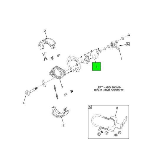 2517343C91 Navistar International | Camshaft Bendix Bracket Left-Hand ...