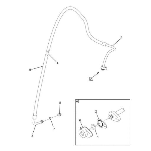 3606650C92 Navistar International | Flexible Condenser to Dryer Hose ...