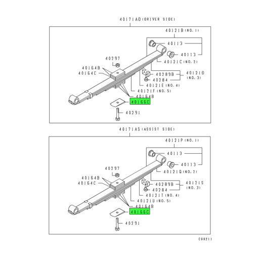 MC110157 Mitsubishi FUSO | Front Suspension Spring Shim | Source One ...