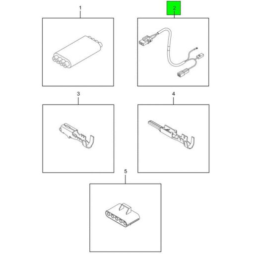 1675941C91 Navistar International | Tail Light Ground Harness 26 in ...