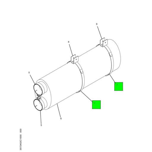 3558859C1 Navistar International | STRAP MUFFLER SUPPORT H-H MUFFLER ...
