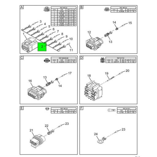 3613771C1 Navistar International | Apex Cable Terminal Female 28 mm ...