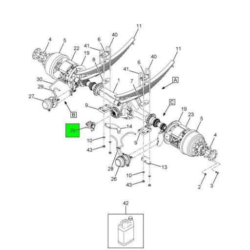 3549354C91 Navistar International | End Yoke Flange with Slinger S ...