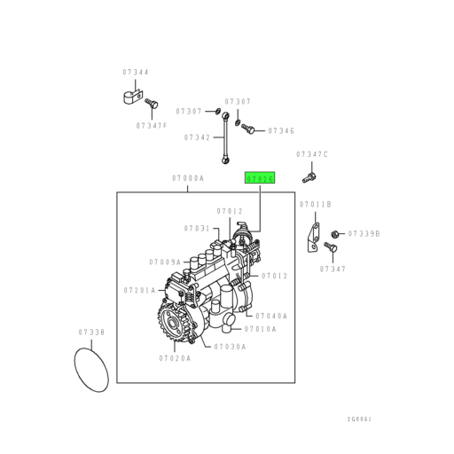 MC136132 Mitsubishi FUSO | Injection Pump Vacuum Actuator Kit | Source ...