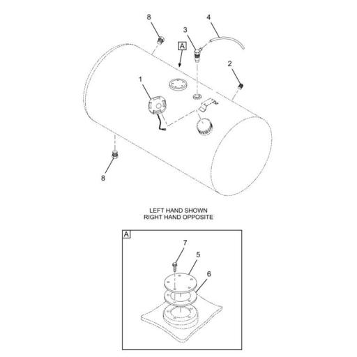 3515721C92 Navistar International | TANK FUEL ALUMINUM 115 GALLON ...