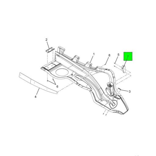 4085743C1 Navistar International | Left Hood Plate Guide | Source One ...