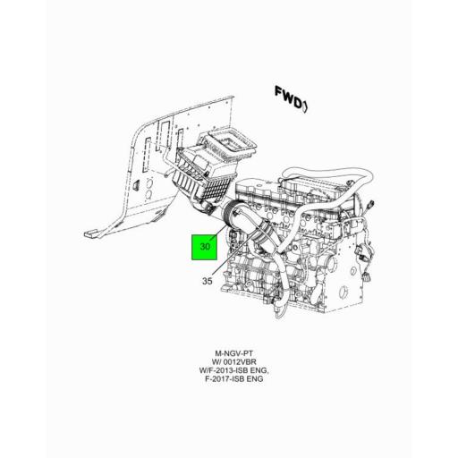 4032257C96 Navistar International | Air Cleaner Hose | Source One Parts ...