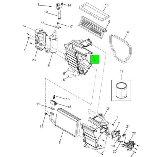 3670127C1 Navistar International | Air Conditioning Duct Right Housing ...