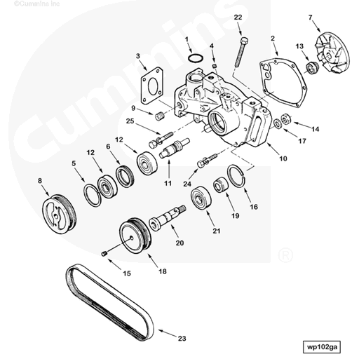 3801788 Cummins | Water Pump Kit | Source One Parts Center