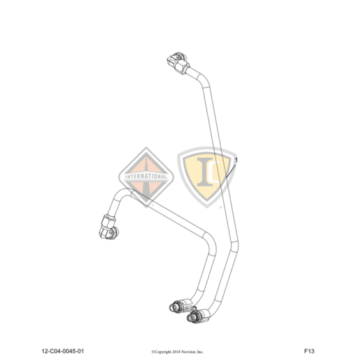 2511540C91 Navistar International | Transmission Oil Cooler Hard Line ...