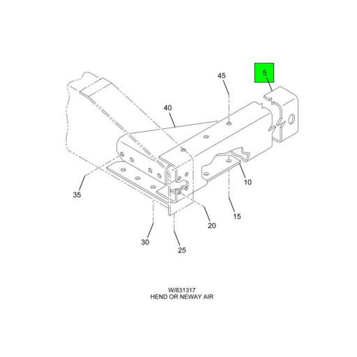 3808602C2 Navistar International | Crossmember Rear 820 x 1258 x 635 mm ...