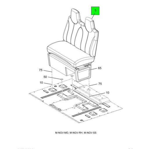 4031479C93 Navistar International | Passenger Seat 2/3-Bench Mordura ...