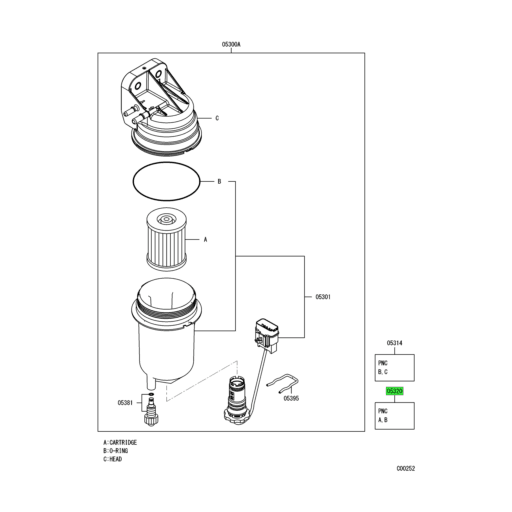 MK667920 Mitsubishi FUSO | Fuel Filter Element Kit | Source One Parts ...