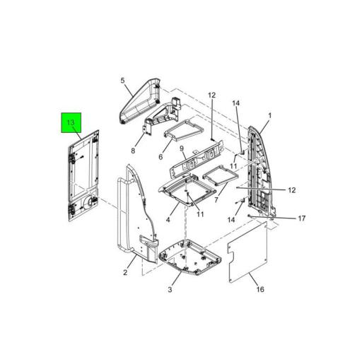 3748134C5 Navistar International | Door Panel Assembly Box Console Nose ...