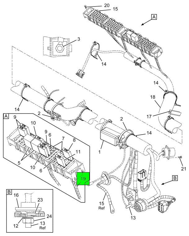3567190C91 Navistar International | Electrical Harness Cab Overlay ...