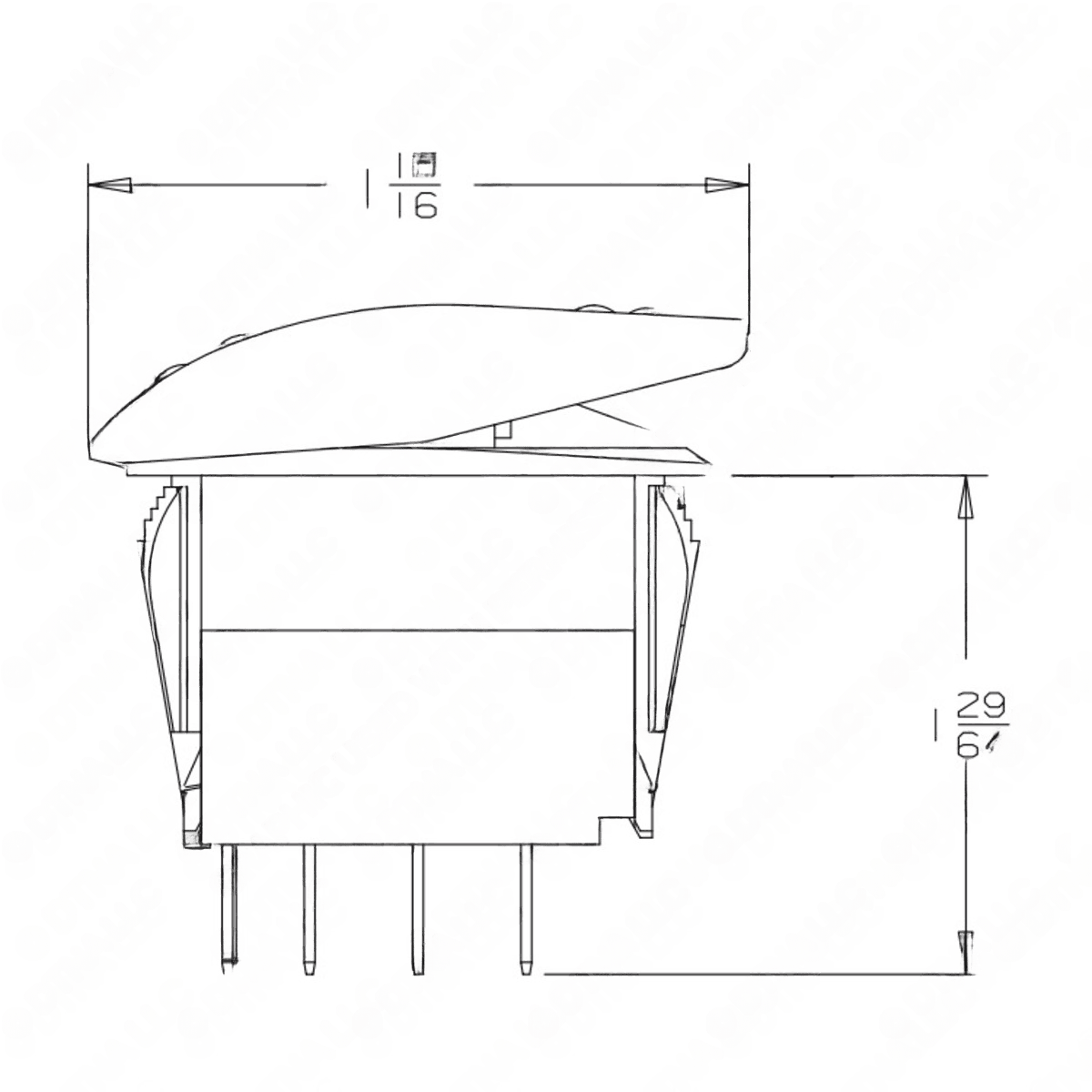 52006574 Thomas Built Bus | Rocker Switch With Washer | Source One Parts Center