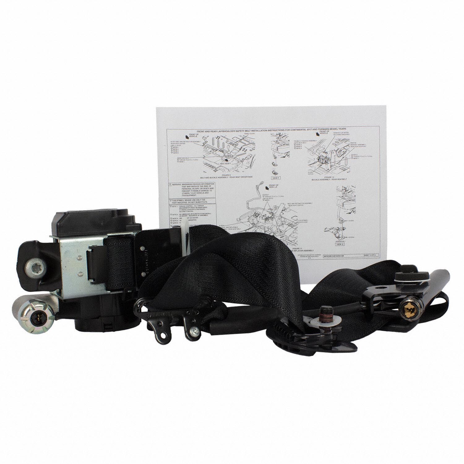 GD9Z54611B09AD Ford | Seat Belt Lap and Shoulder Retractor Pretensioner ...