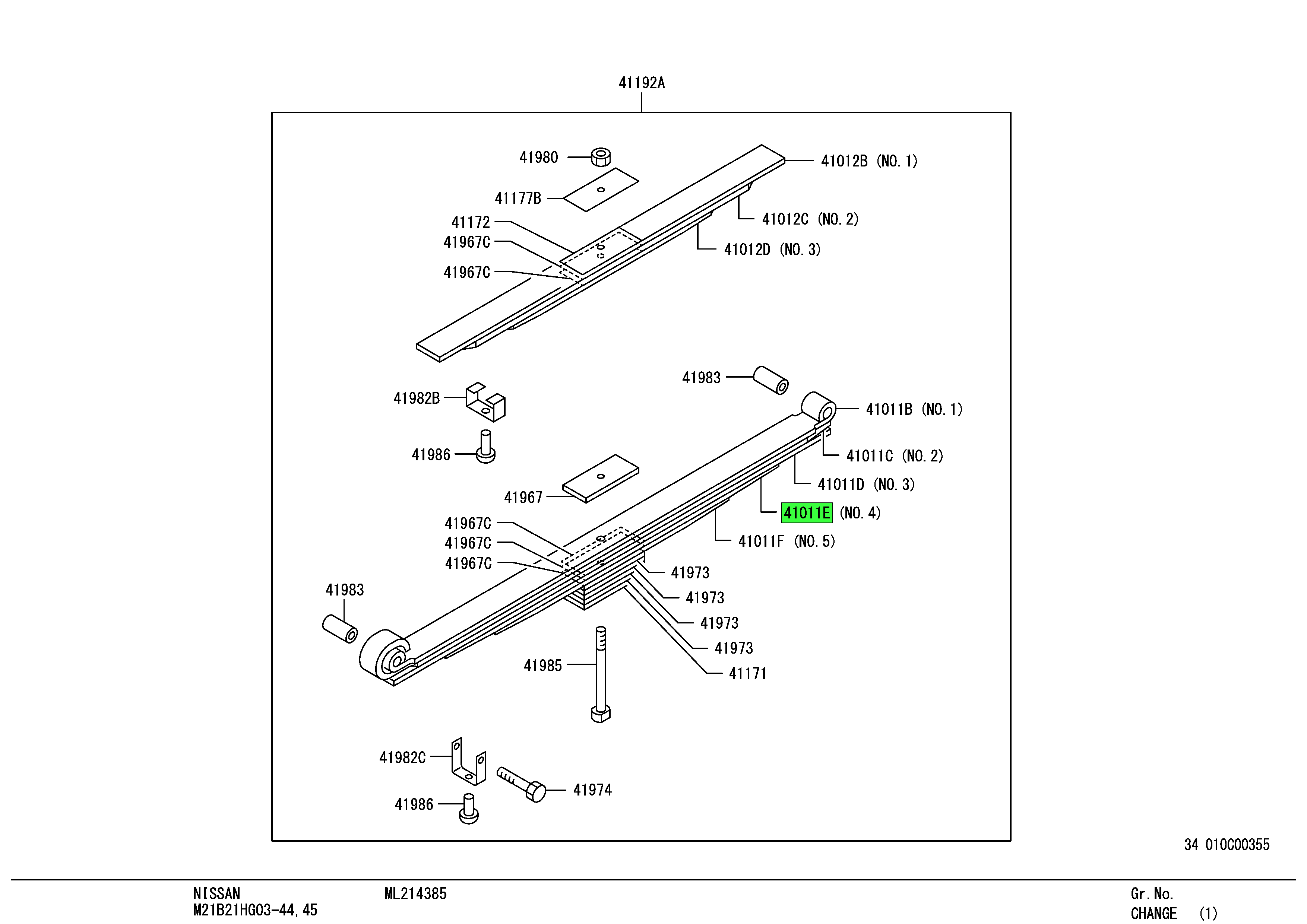 ML282412 Mitsubishi FUSO | Rear Suspension Spring Leaf | Source One ...