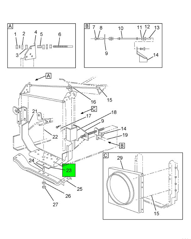 471478C1 Navistar International | Radiator Mount Pad Insulator | Source ...