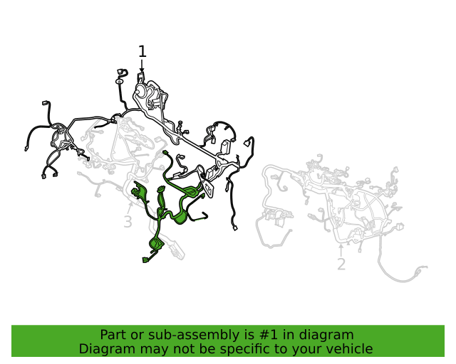 LX6Z14290Q Ford | Engine Compartment Wiring Harness - 20L | Source One ...