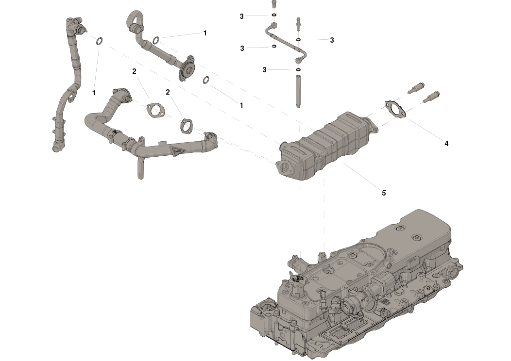 2881692RX | Cummins® | Exhaust Recirculation Cooler Kit | Source One ...