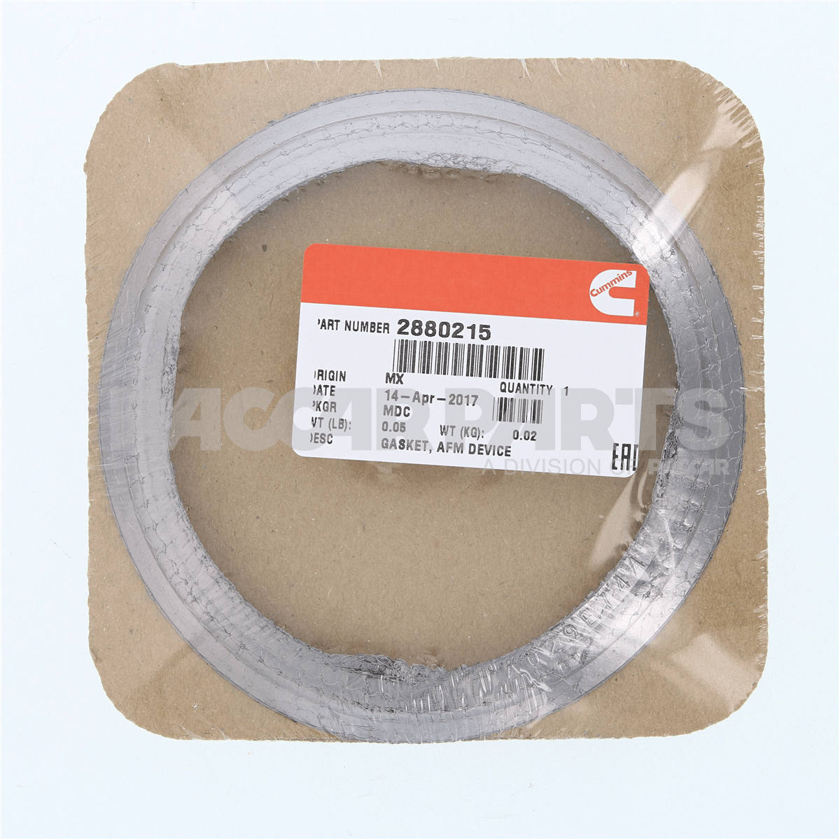 2880215CUM | Kenworth® | GASKET AFM DEVICE | Source One Parts Center